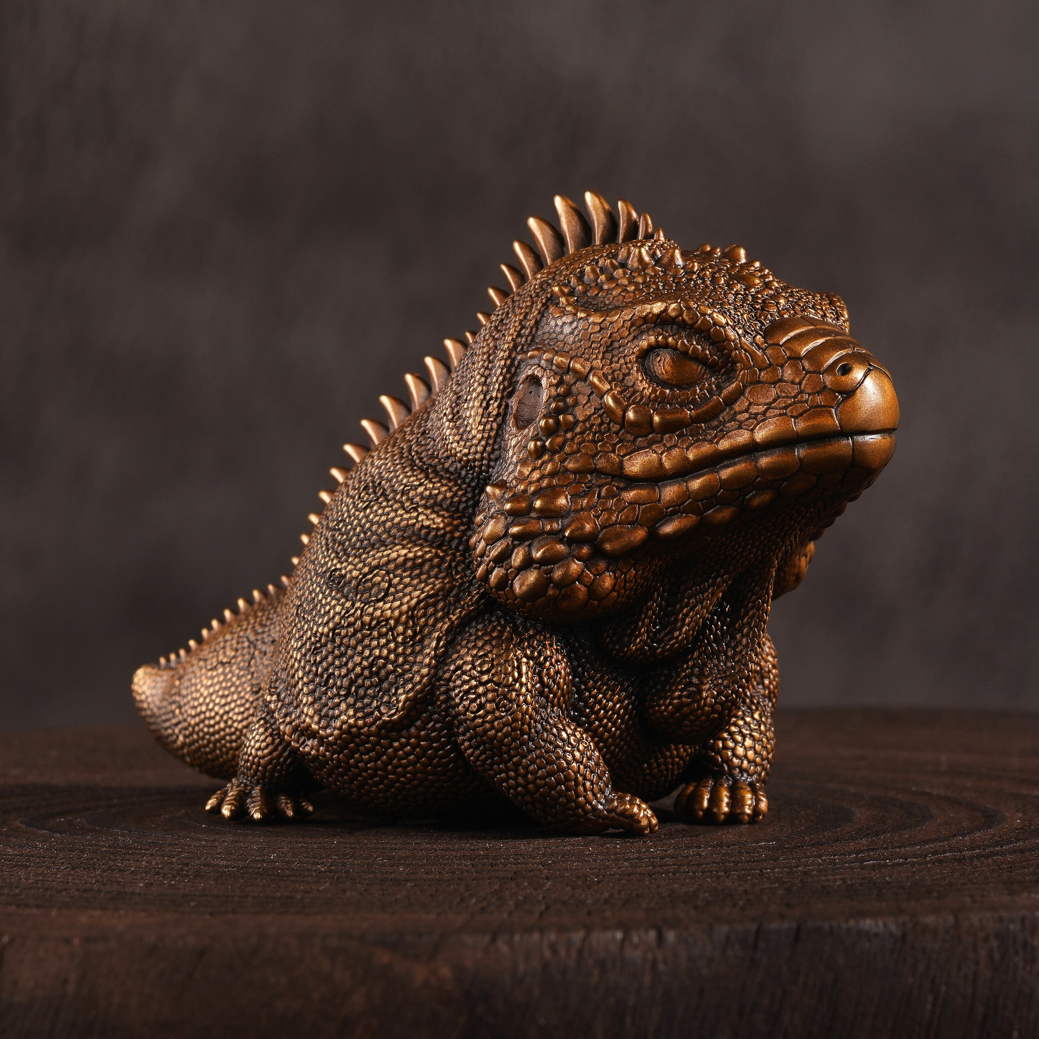 Blue Iguana Bronze Statue – Luckon Craft